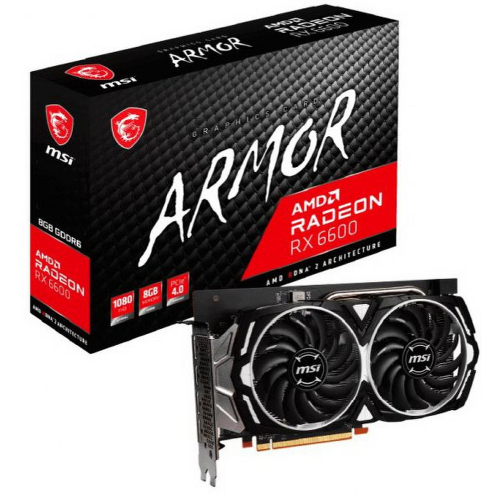 [Nuo 630.42 €] MSI Radeon RX 6600 Armor 8GB GDDR6 128bit | Kainos.lt