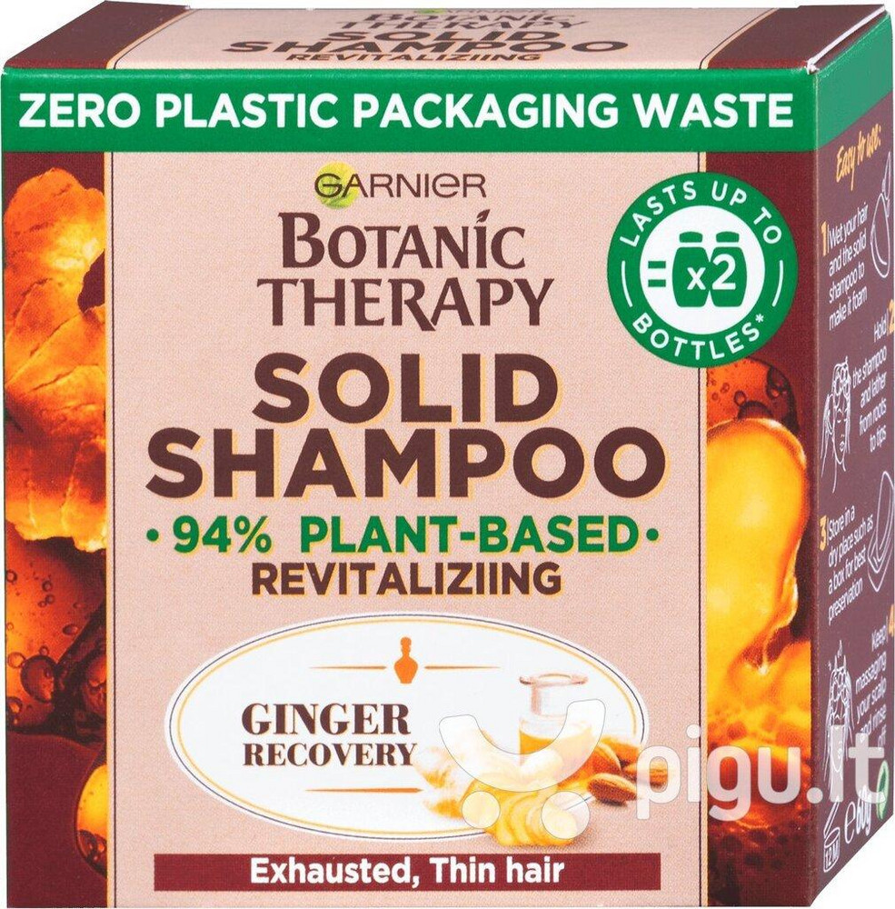 [Nuo 6.49 €] Kietasis šampūnas silpniems plaukams Garnier Botanic ...