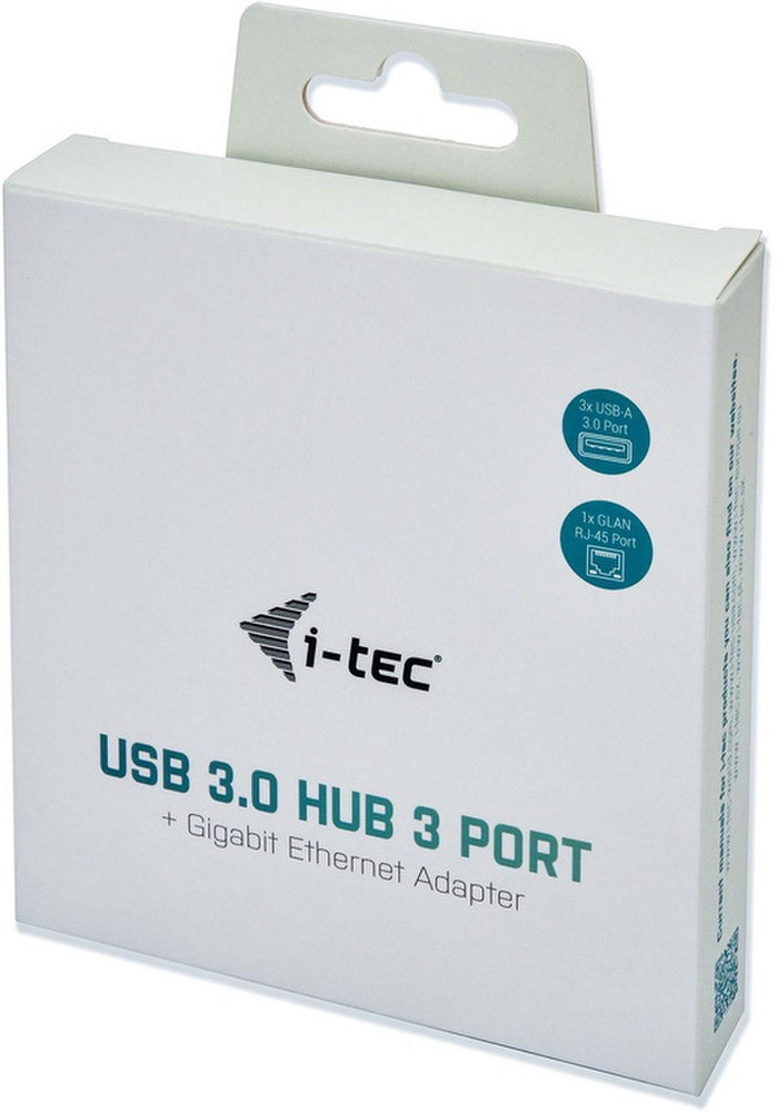 [Nuo 23.68 €] I-TEC USB 3.0 Metal HUB 3 Port Giga Lan | Kainos.lt