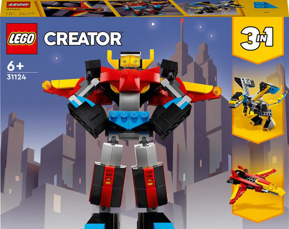 [Nuo 8.99 €] Konstruktorius LEGO Creator Super robotas 31124 | Kainos.lt