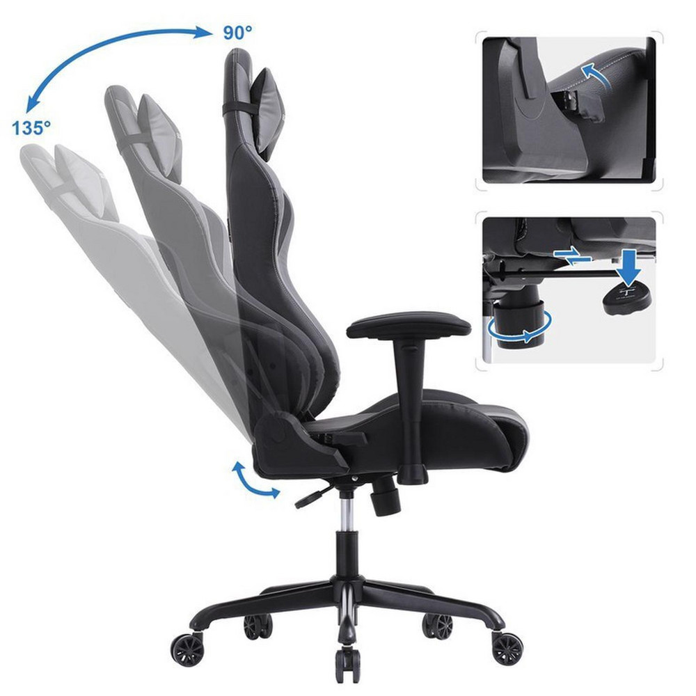 Songmics Racing, juoda kaina nuo 252.9 € | Kainos.lt