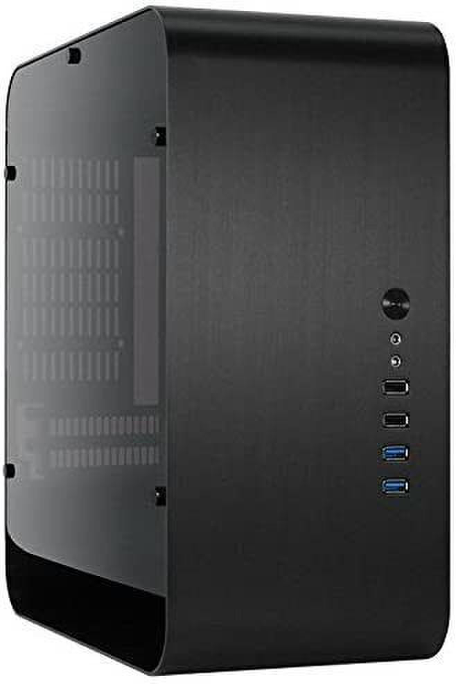 Jonsbo UMX1-Plus mITX Mini-Tower Window Black (Juodas) | Kainos.lt