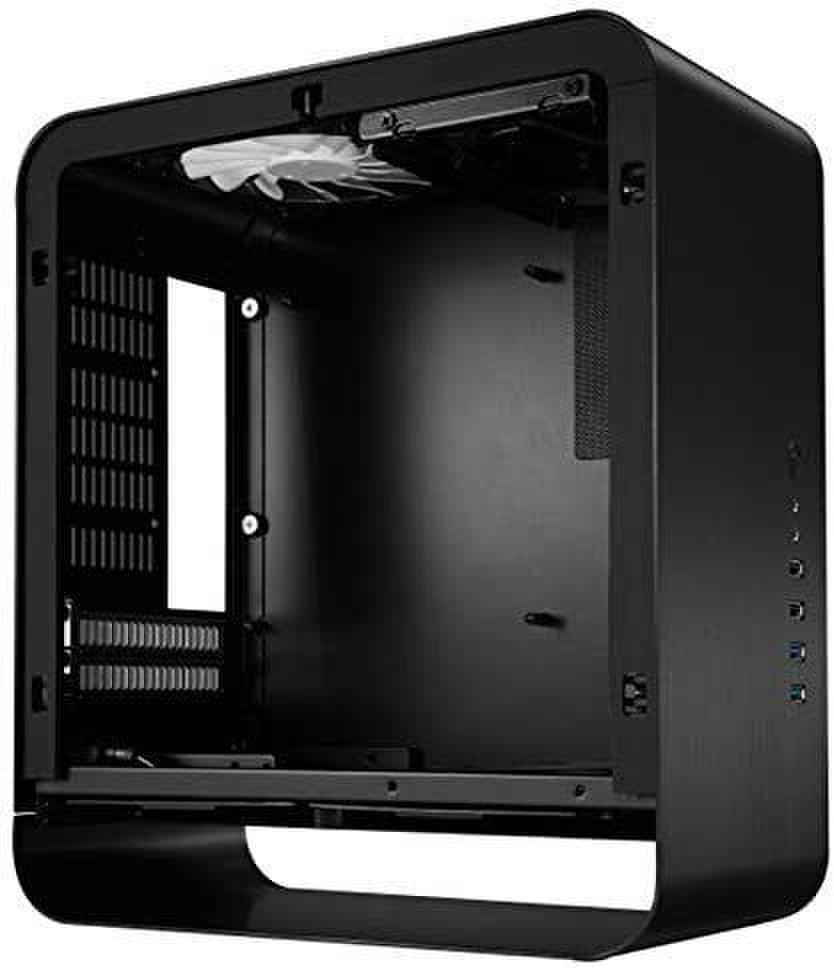 Jonsbo UMX1-Plus mITX Mini-Tower Window Black (Juodas) | Kainos.lt