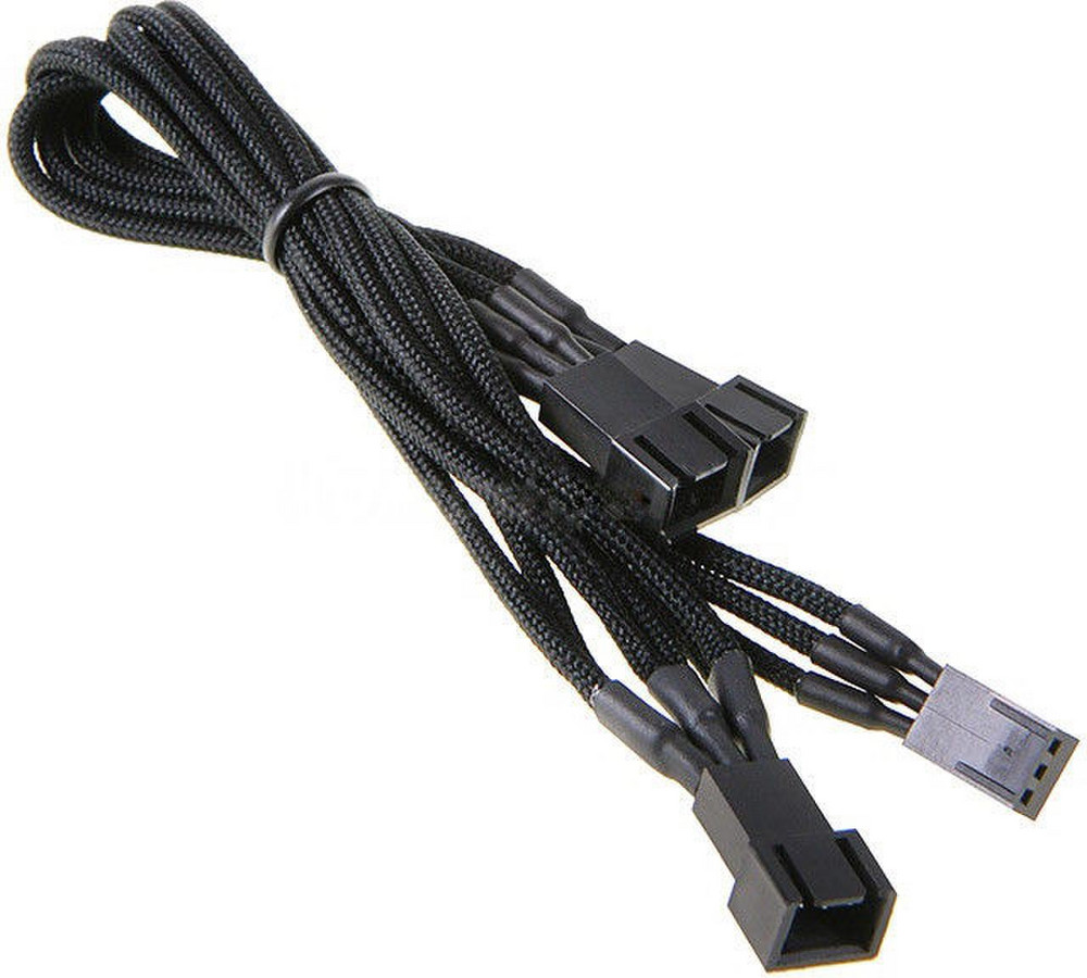 [Nuo 9.69 €] BitFenix 3-Pin to 3 x 3-Pin Splitter for Fans 60cm Black ...