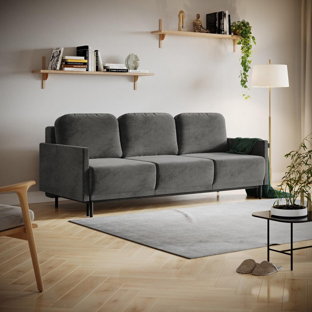 [Nuo 616.85 €] Sofa Homede Lapi, tamsiai pilka, 212 x 97 x 92 cm ...