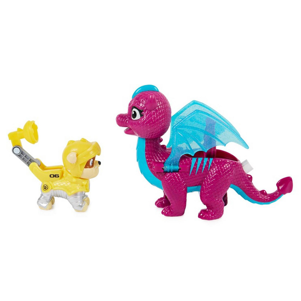 Rinkinys Paw Patrol Rescue Knight Rubble And Dragon Blizzie 6063595 ...