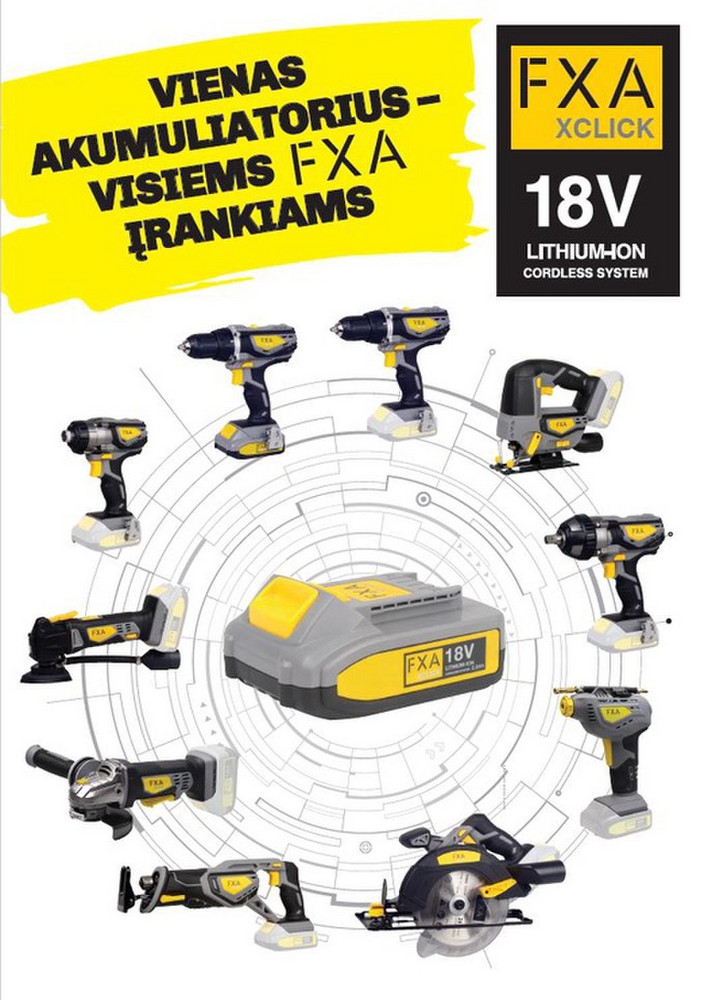 FXA JD5218 18V Xclick kaina nuo 39.9 € | Kainos.lt