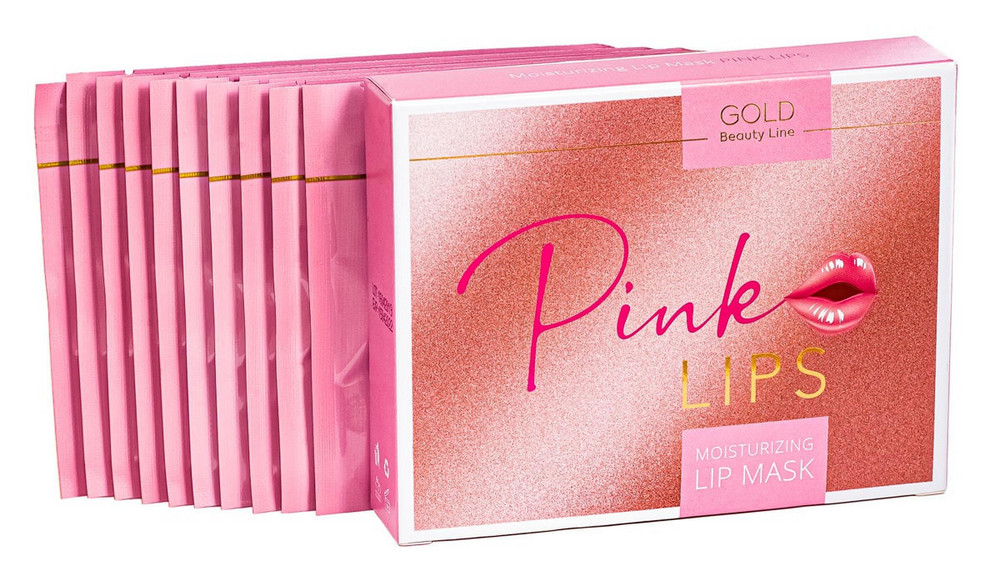 [Nuo 22.5 €] Gold Beauty Line PINK LIPS Moisturizing Lip Mask ...
