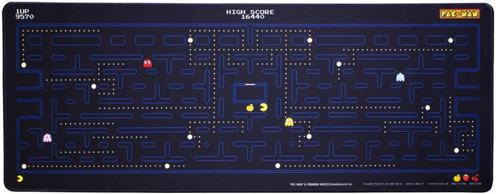 [Nuo 12.99 €] Paladone Pac-Man Desk Mat, 800 mm x 300 mm, mėlyna ...