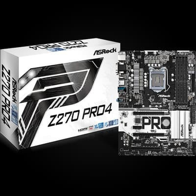 [Nuo 0.00 €] ASRock Z270 Pro4, INTEL Z270 Series,LGA1151,4 DDR4,3 x M.2 ...