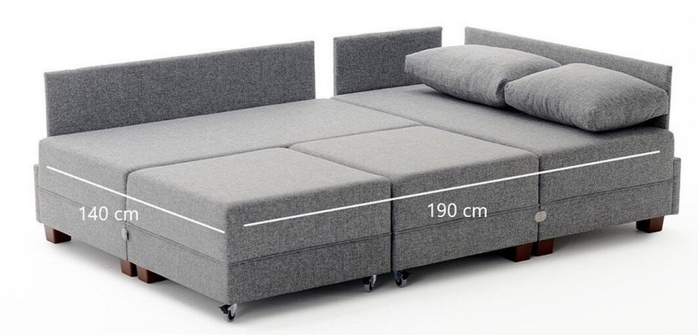 [Nuo 737.29 €] Kalune Design Kampo sofa-lova Fly Corner Sofa Bed Right ...