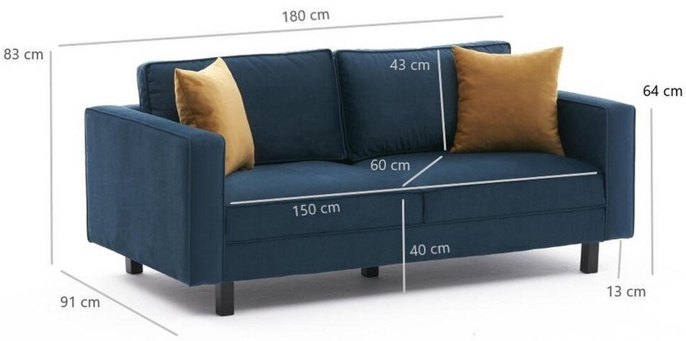 [Nuo 535.1 €] Kalune Design 2-sėdynė sofa Kale Velvet - Oil Žalias ...