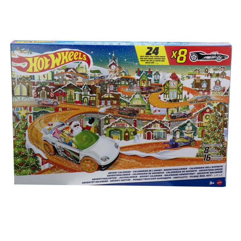 Advento kalendorius Mattel Hot Wheels HKL74, įvairių spalvų, 24 vnt ...