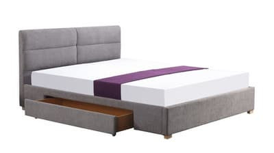 Halmar Bed Merida 160x200cm Grey kaina nuo 439 € | Kainos.lt