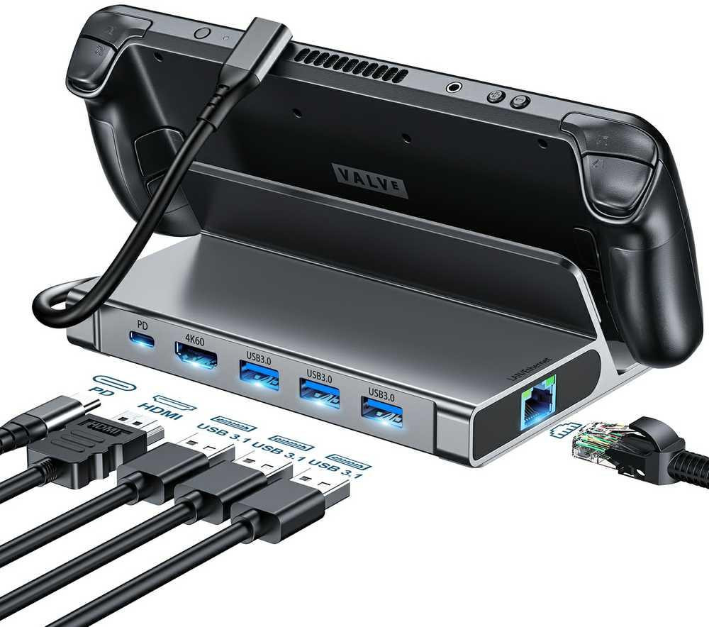 steam deck hub kaina nuo 32.28 € (5 pard.)