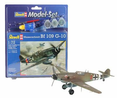 [Nuo 14.99 €] Revell Model Set Messerschmitt Bf 109G 10 1:72 64160R | Kainos.lt