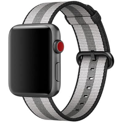 Apple 42mm Black Stripe Woven Nylon kaina nuo 35.99 € | Kainos.lt