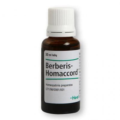 Berberis-Homaccord, 30 ml ir aplikatorius su lašintuvu, geriamieji ...