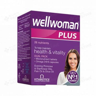 [Nuo 12.26 €] WELLWOMAN PLUS OMEGA 3-6-9, 28 kapsulės + tabletės ...