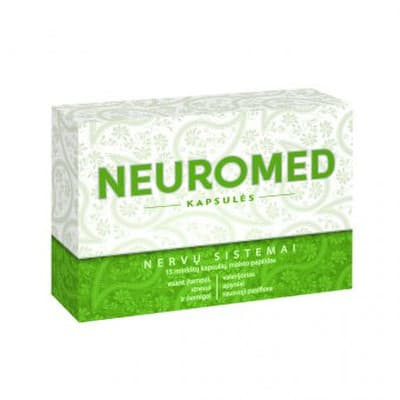 NEUROMED, 15 minkštų kapsulių kaina nuo 2.84 € | Kainos.lt
