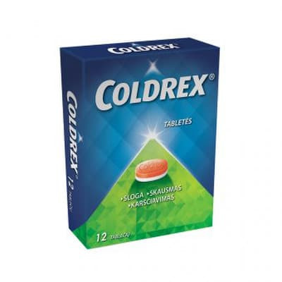 COLDREX, Tabletės, N12 kaina nuo 3.13 € | Kainos.lt