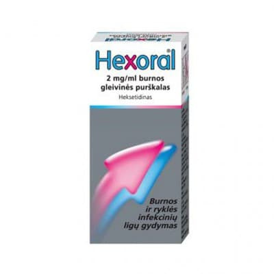 [Nuo 0 €] HEXORAL, 2mg/ml, 40 ml, burnos gleivinės purškalas, N1 ...