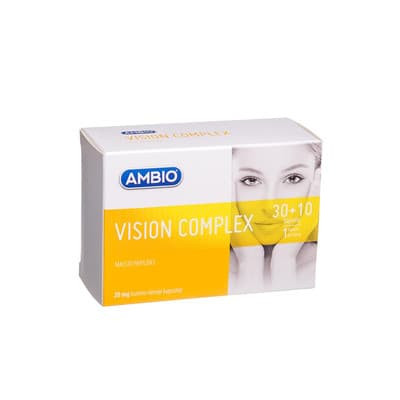 [Nuo 0 €] AMBIO VISION COMPLEX, 30 + 10 kapsulių | Kainos.lt