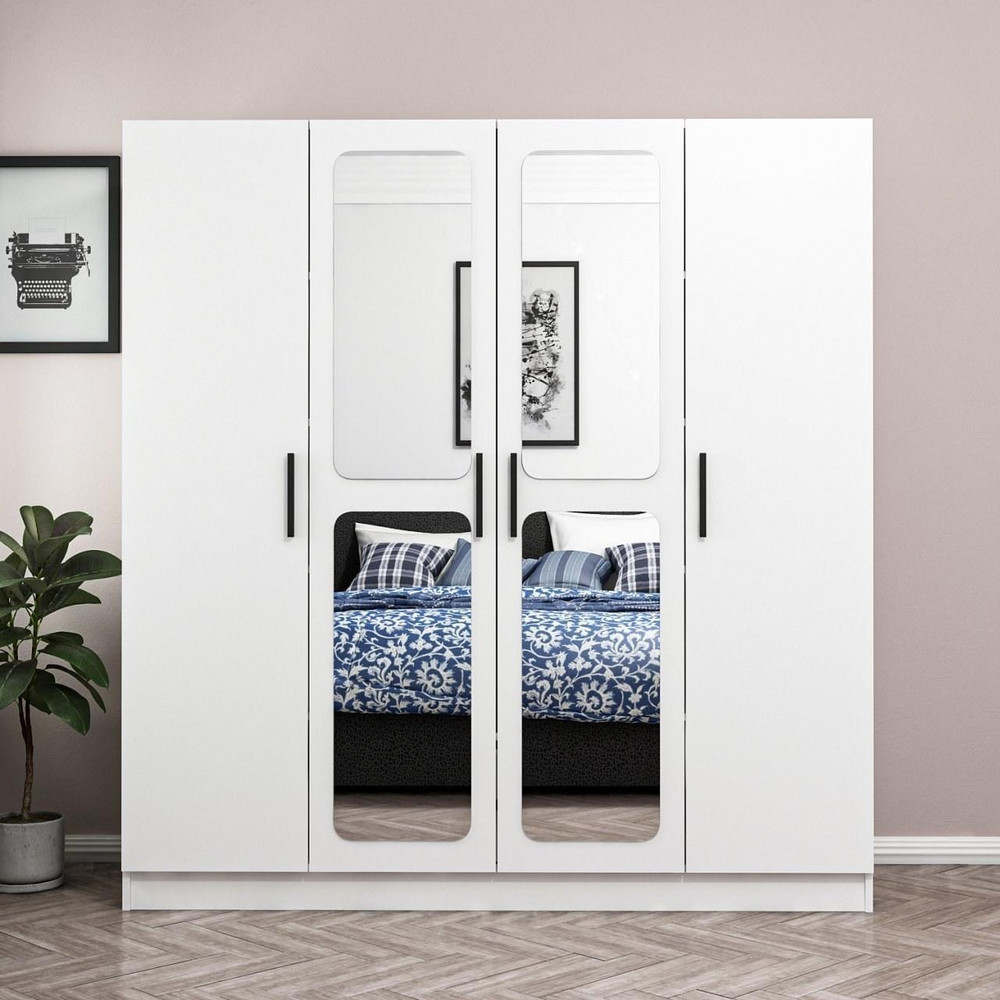 [Nuo 739 €] Spinta Kalune Design Kale 2436, balta, 52 cm x 180 cm x 190 ...