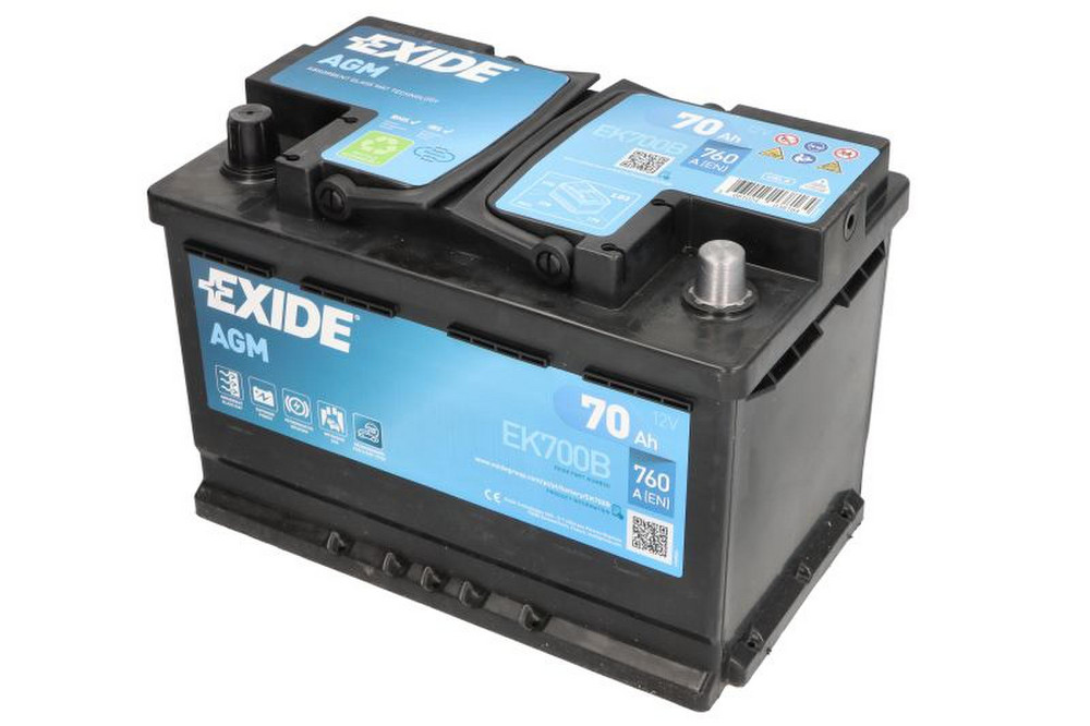EXIDE Premium EA700 70Ah 760A (EN) 12V AGM | Kainos.lt
