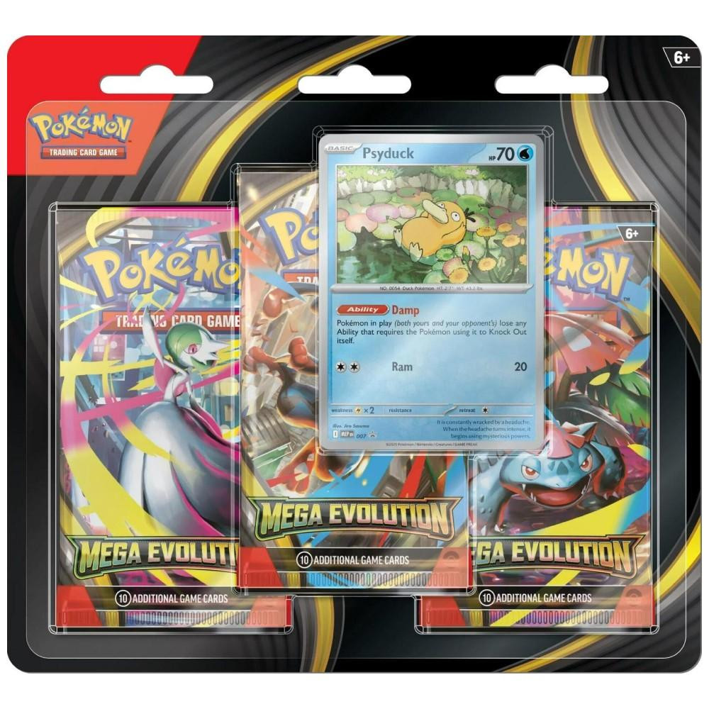 POKEMON TCG: MEGA EVOLUTION - 3-PACK BLISTER PSYDUCK | Kainos.lt
