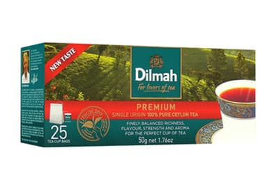 [Nuo 1.67 €] Juodoji Ceilono arbata DILMAH PREMIUM, 25 vnt. | Kainos.lt