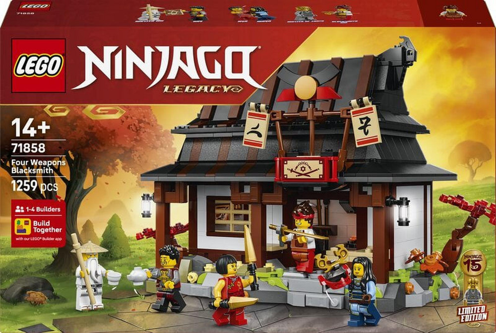 [Nuo 82.5 €] LEGO Ninjago 15-ųjų metinių „Keturių ginklų kalvis“ 71858 ...