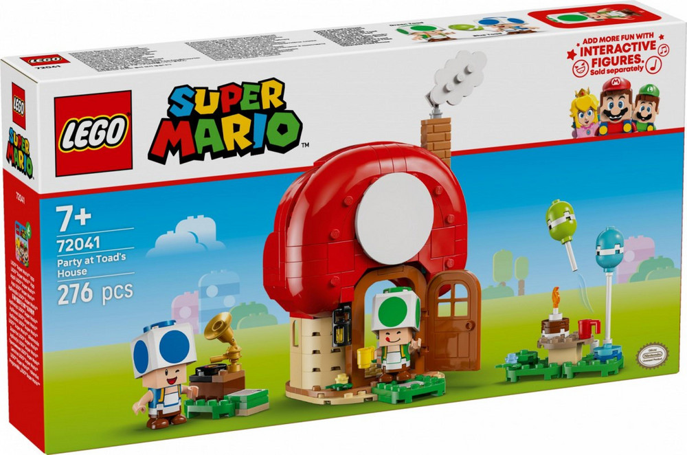 [Nuo 24.39 €] LEGO Super Mario Vakarėlis Toad House 72041 | Kainos.lt