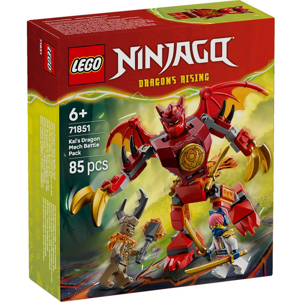 [Nuo 7.76 €] LEGO NINJAGO Kai drakono-roboto kovos rinkinys 71851 ...