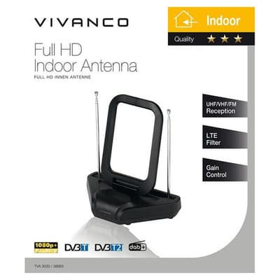 [Nuo 17.99 €] Vivanco Full HD Indoor Antenna TVA3030 | Kainos.lt