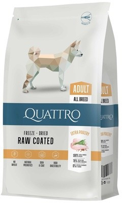 [Nuo 25.79 €] Quattro Adult All Breed With Poultry 12kg | Kainos.lt