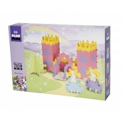 [Nuo 0.00 €] Plus Plus konstruktorius, Rožinė pilis, Mini pastelinės 760 | Kainos.lt