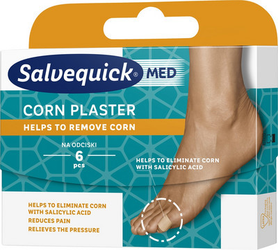 [Nuo 2.52 €] Salvequick Corn Plaster nuospaudų pleistrai 6vnt. | Kainos.lt