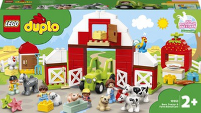[Nuo 55.2 €] LEGO DUPLO Town Barn, Tractor, Farm Animal Care, 10952 ...