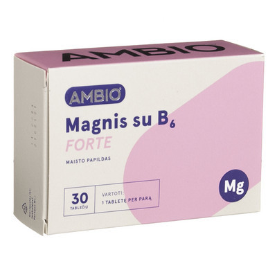 [Nuo 6.95 €] AMBIO MAGNIS SU B6 FORTE, 30 tablečių | Kainos.lt