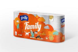 tualetinis popierius grite family 8 kaina nuo 2.49 € (3 pard.)