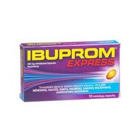[Nuo 2.59 €] IBUPROM EXPRESS, 400 mg, minkštos kapsulės, N10 | Kainos.lt
